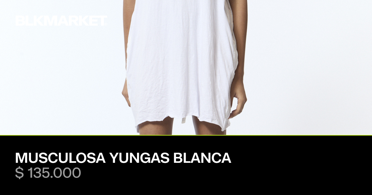 MUSCULOSA YUNGAS BLANCA | KOSTUMEBA | BLKMARKET