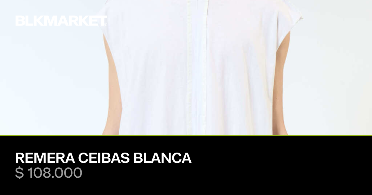 REMERA CEIBAS BLANCA | KOSTUMEBA | BLKMARKET
